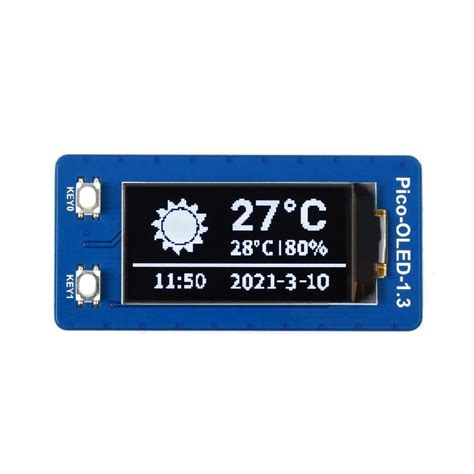 Modulo Display Oled Da 13 Pollici Per Raspberry Pi Pico 64×128 Spi