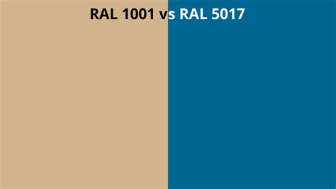Ral 1001 Vs 5017 Ral Colour Chart Uk