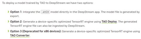 Compatibility Of Tao And Deepstream Environments For Engine Building