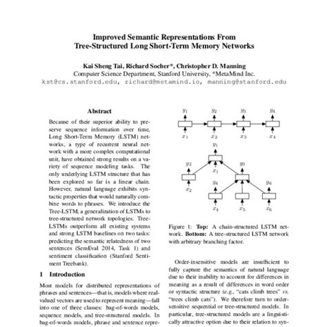 Improved Semantic Representations From Tree Structured Long Short Term
