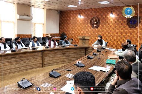 وزير صحت عامه امارت اسلامي افغانستان، امروز با نماینده ‌گان موسسات تطبیق کننده عرضه خدمات صحی