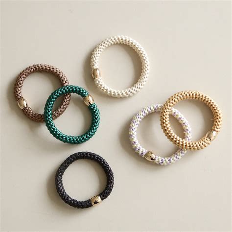 Pico ピコ Gia ヘアゴム 3個セット アイボリー ナチュラル グリーン ブラウン 【メール便】 アクセサリー Hair Accessory 北欧雑貨＆インテリアのオンライン