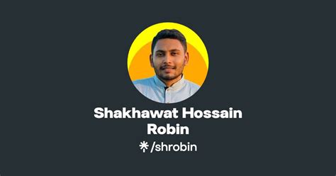 Shakhawat Hossain Robin Instagram Facebook Linktree