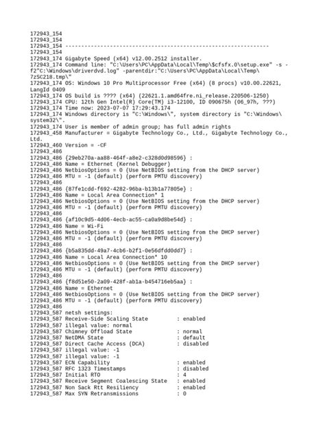 Cfosspeed Setup Log Pdf Microsoft Windows Transmission Control Protocol