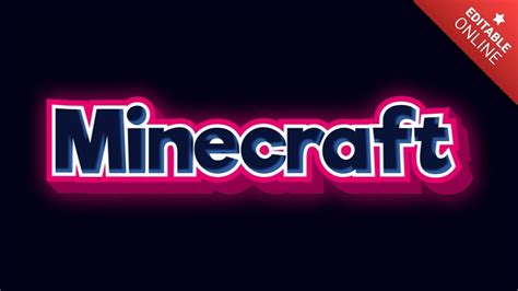Minecraft Pink Night Love 3d Text Effect Generator