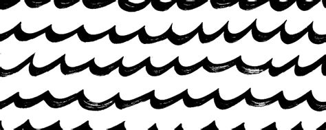 대담한 브러시 그려진 파도 완벽 한 배경 곱슬 한 두꺼운 선 쓰나미 해상 조수 및 폭풍 모티브가있는 완벽한 패턴 간단한 항해 모티브와 함께 손으로 그린 그래픽 물결 모양의