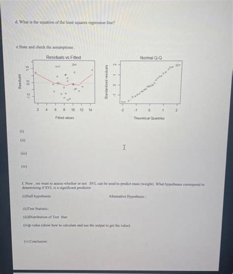 Solved Part 3 Linear Regression Question 1 A Biologist Chegg Com