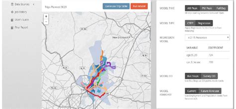 Interface For Setting Modeling Parameters After Generating The Trip Table Download Scientific