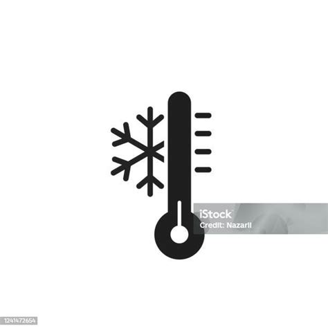 간단한 평면 디자인의 차가운 온도 기호입니다 온도계 아이콘 일기 예보 기호 0명에 대한 스톡 벡터 아트 및 기타 이미지 0명 계절 기상학 Istock