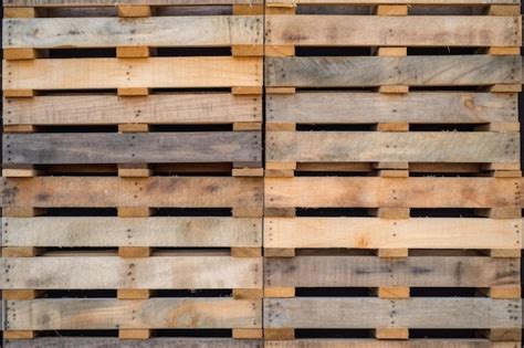 Premium Ai Image Closeup Of A Wooden Pallet Texture