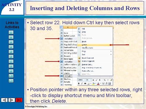Excel Editing And Formatting Worksheets Section 2 Paradigm