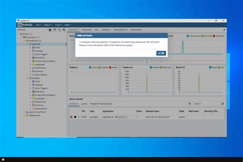 Pgadmin Utility File Not Found Postgresql 3 Confirmed Fixes