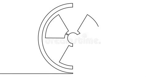 Self Drawing Line Animation Biotechnology Science Continuous Line Drawn Concept Video Stock