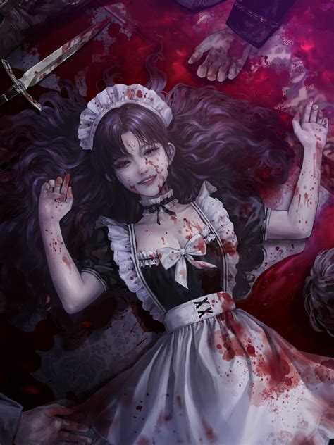 Mongde 작가 아트머그 다크한감성 캐릭터 일러스트[어두운그림 그려드립니다]