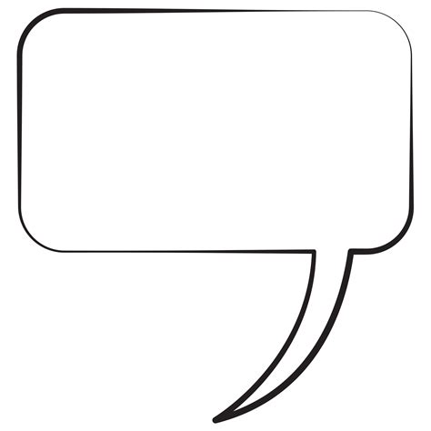 Chat Bubble Hand Drawn Style Isolated Speech Bubble Text Bubble Text Box Comic Style 34793661 Png