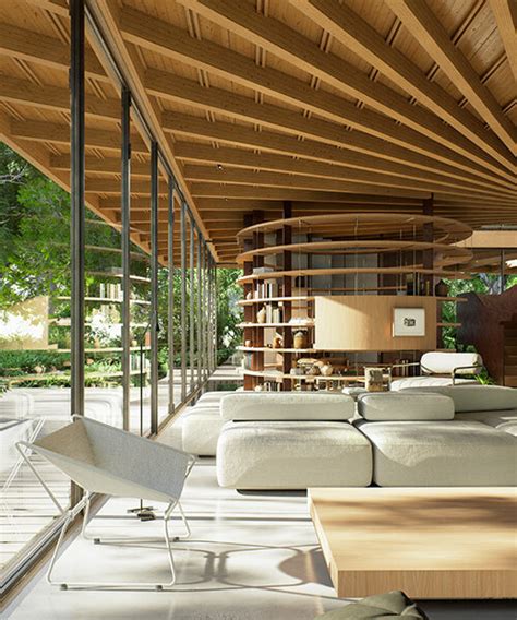 A Spiraling Skylit Timber Structure To Shape This Brazilian Home By Victor Ortiz