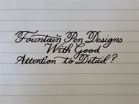 What FP designs show good attention to detail? : r/fountainpens
