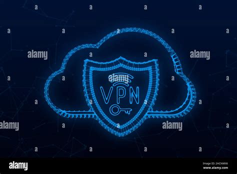 Secure Vpn Connection Concept Virtual Private Network Connectivity Overview Plexus Style