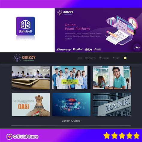 Jual SOURCE CODE APLIKASI QUIZZY ONLINE EXAMINATION PLATFORM Shopee Indonesia