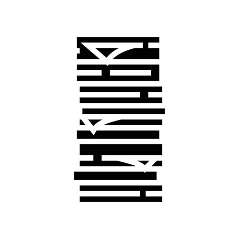 Stack Paper Document Glyph Icon Vector Illustration 20376449 Vector Art At Vecteezy