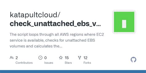 Github Katapultcloudcheckunattachedebsvolumes The Script Loops