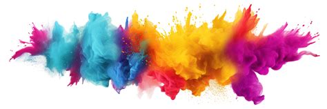 Ai Generated Colorful Powder Explosion Png 35995901 Png
