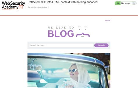 [portswigger web security academy]lab reflected xss into html context with nothing encoded write up
