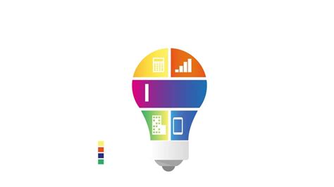 Colorful Light Bulb With The Colors Of The Rainbow Google Slide Theme And Powerpoint Template