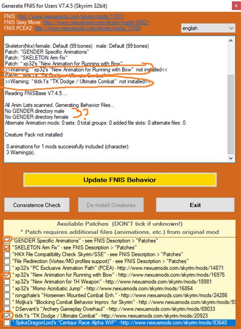 Fnis For Users Behaviors Generated Starnot