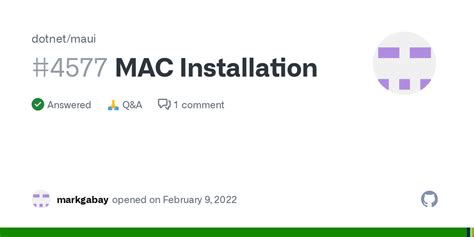 MAC Installation Dotnet Maui Discussion GitHub