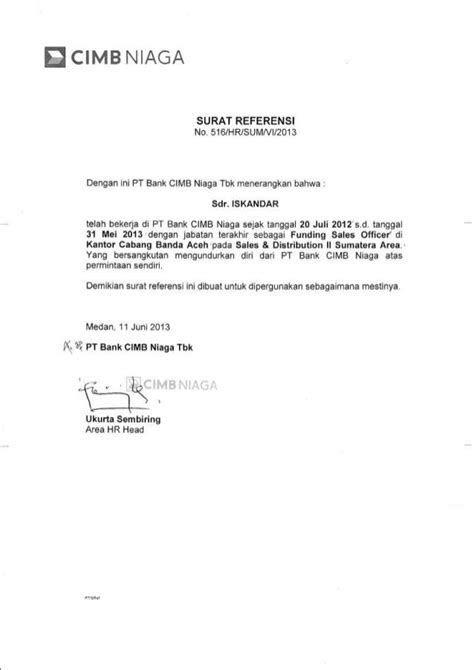 Detail Contoh Surat Permohonan Keterangan Bank Koleksi Nomer