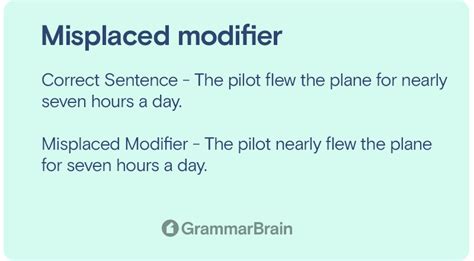 What Is A Misplaced Modifier Examples Definition How To Fix Grammarbrain
