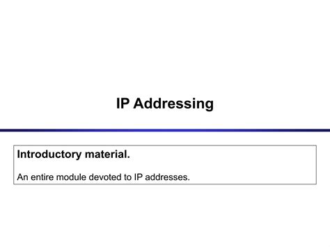 Ip And Cidr Ipv6 Addressing Ppt