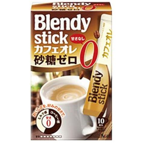 Agf Blendy 〔부렌디〕스틱 카페 오레 설탕 제로 10개입×24상자 재팬스토어 일본약 의약품 전문 직구 쇼핑몰