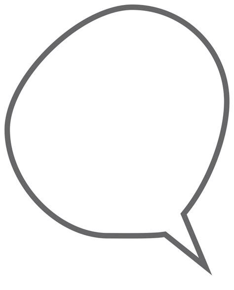 Speak Bubble Text Chatting Box Message Box Outline Cartoon 34798785 Png