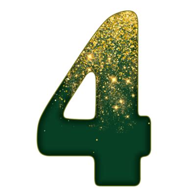 Gold Glitter Numbers Pngs For Free Download