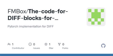 Github Fmbox The Code For Diff Blocks For Classification Pytorch