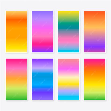 Free Vector Gradient Color Set Element