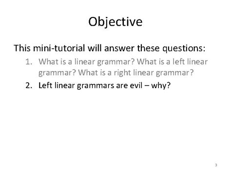 How To Convert A Left Linear Grammar To