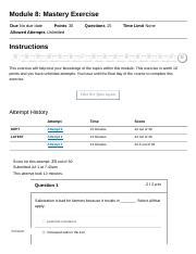Study Module 8 Mastery Exercise On Agricultural Topics Course Hero