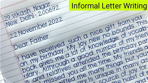 Informal Letters In English