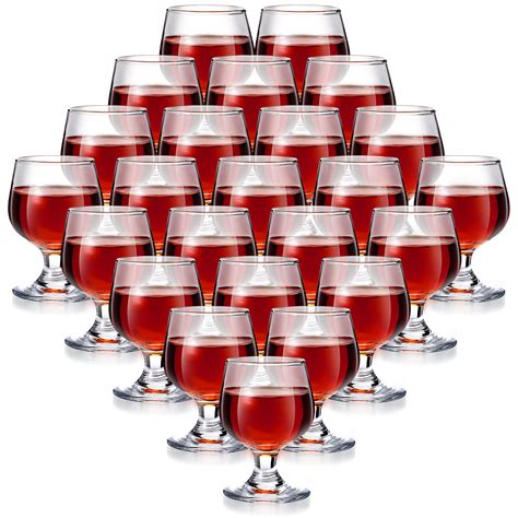 Meanplan Cute Shot Glasses Mini Snifters Cognac 1 7 Oz Cups Brandy