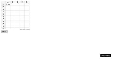 React Spreadsheet Forked Codesandbox