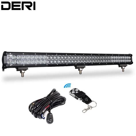 Inch W Led Light Bar Combo Beam Double Row Led Work Light Bar Led Car Roof Rack Light Bar