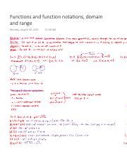 Understanding Functions And Function Notations Domain And Range Course Hero