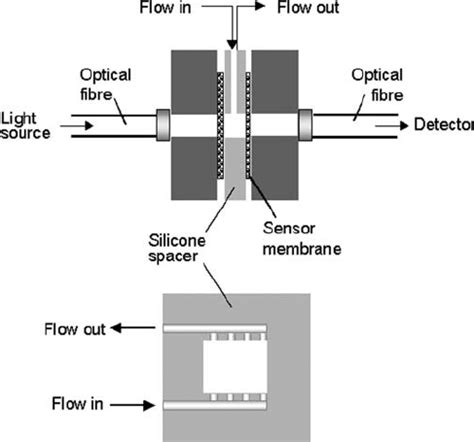 Schematic Diagram Of The Flow Cell Cross Sectional View And The Download Scientific Diagram
