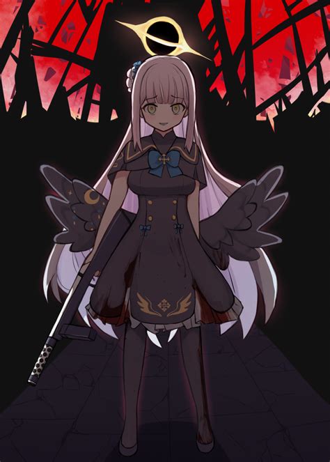 Mecham Mika Blue Archive Blue Archive Highres 1girl Bags Under Eyes Black Capelet Black