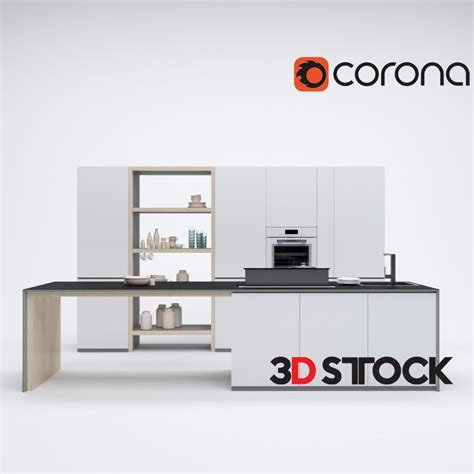 Kitchen Set 3d Stock 3d Models For Professionals