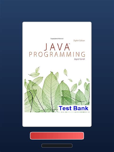 Java Programming 8th Edition Joyce Farrell Digital Access Pdf Multiple Choice