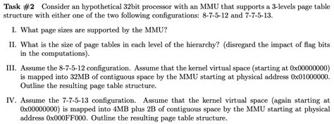 solved task 2 consider an hypothetical 32bit processor